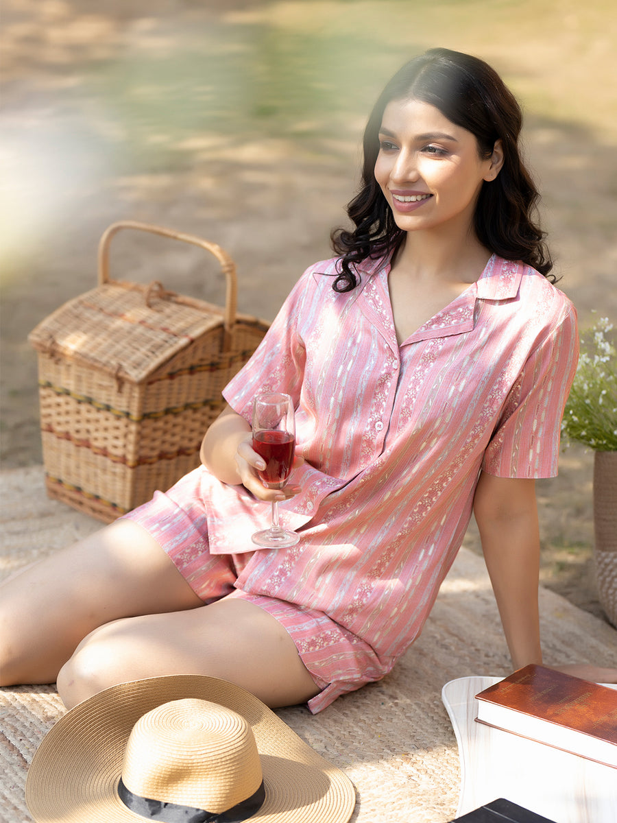 Kiara Pink Shorts Set – Ragavi