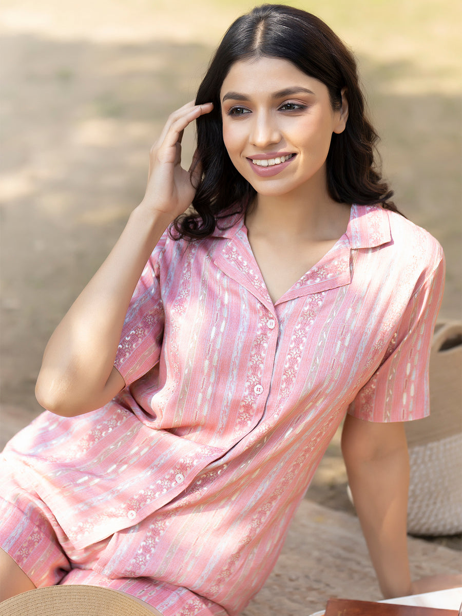 Kiara Pink Shorts Set – Ragavi