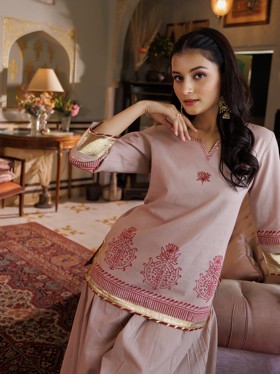 Roebuck Brown Kurta Set – Ragavi